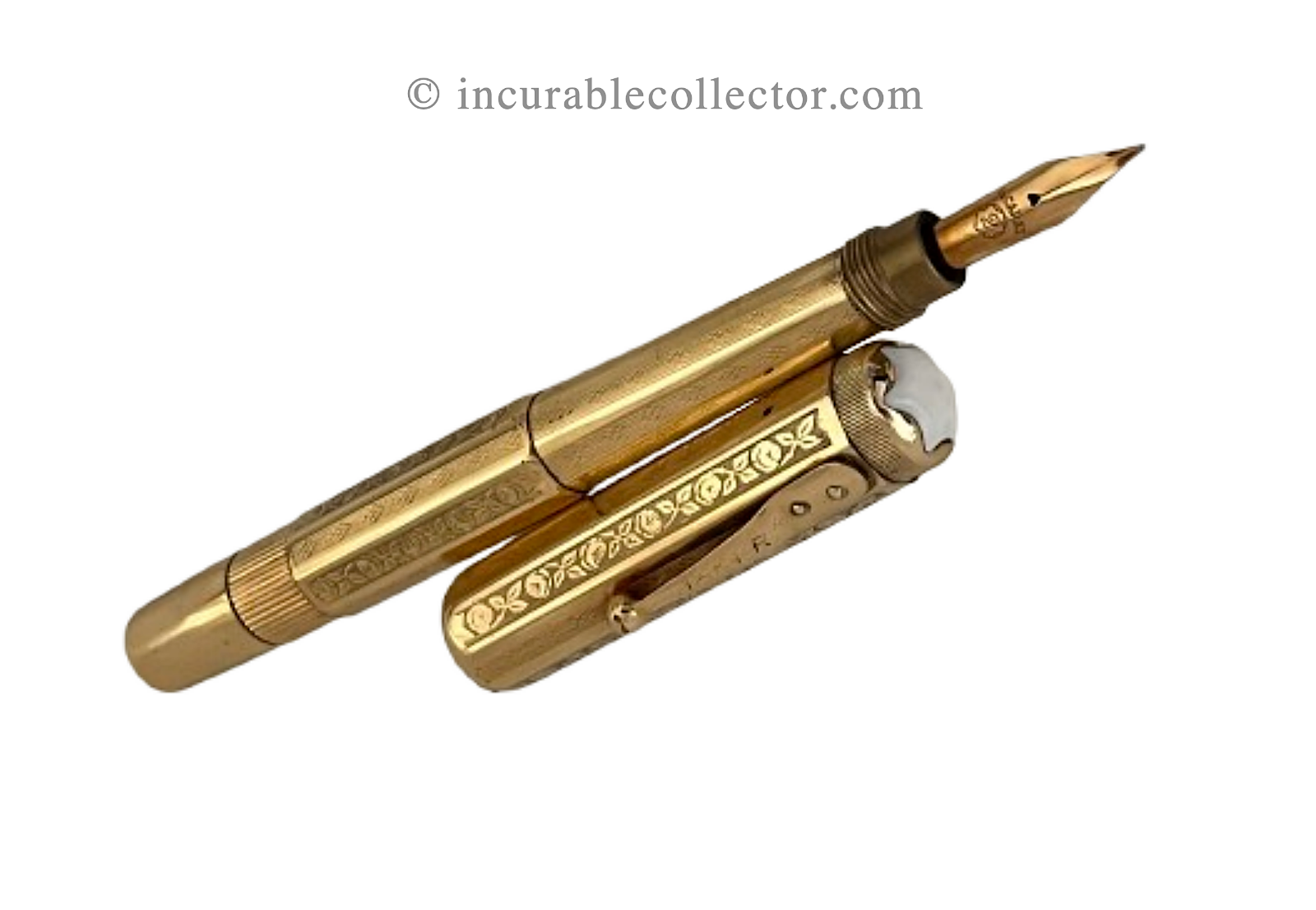 RARE MONTBLANC N2 GOLD OCTAGONAL SAFETY FOUNTAIN PEN 1930 | eBay