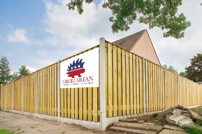 Libertarian Banner - Libertarian Yard Sign - Libertarian Outdoor Vinyl ...