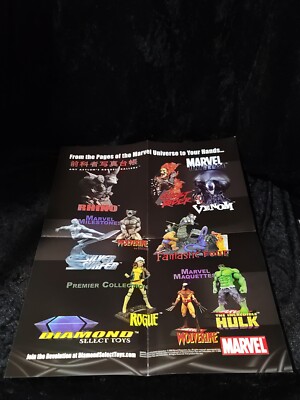 Diamond Select Toys Marvel Statue Poster 20×16, Folded Promos | eBay