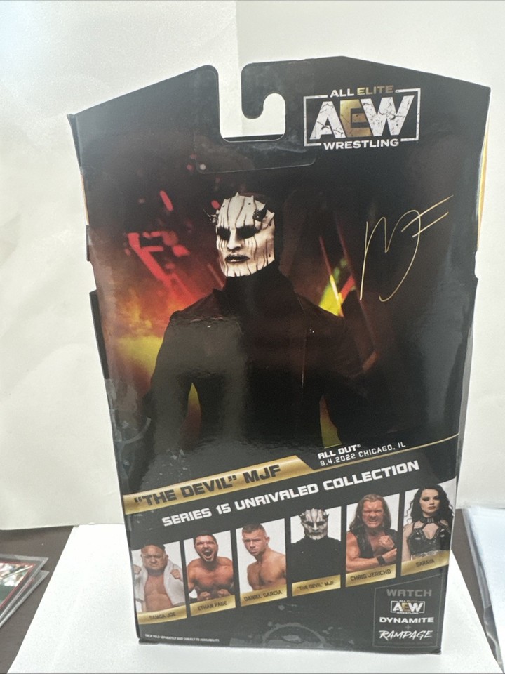 AEW All Elite Wrestling Action Figure THE DEVIL MJF Series 15 Unrivaled ...