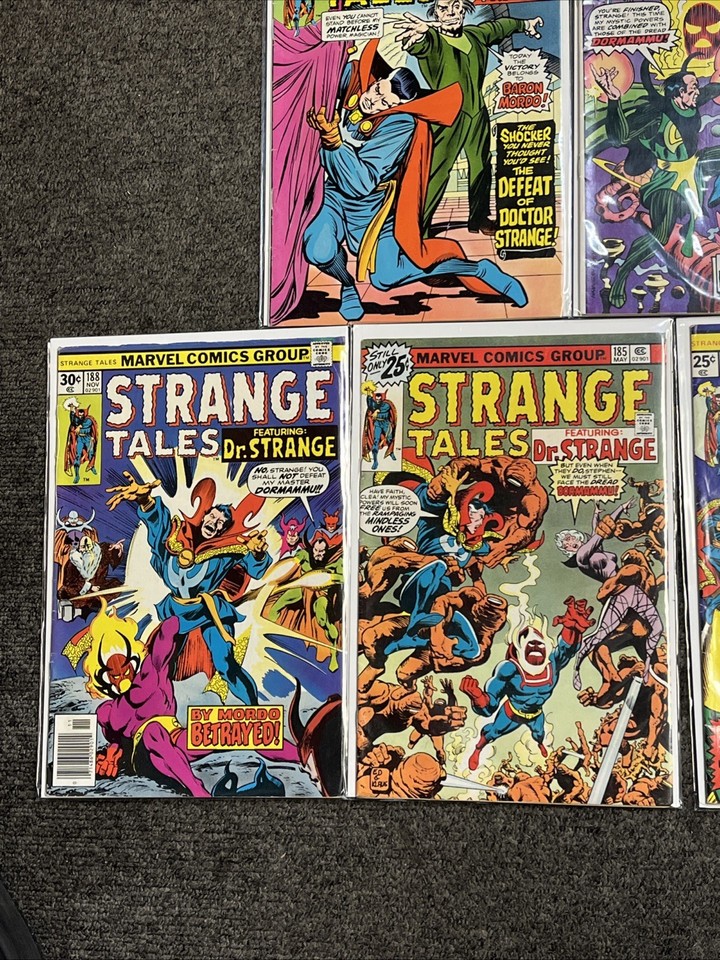 LOT OF 5 STRANGE TALES Doctor Strange Comics 182-185 And 188 VG+ | eBay