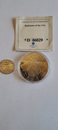 2001 $100 Brilliant Uncirculated Banknote Benjamin Franklin Coin ...