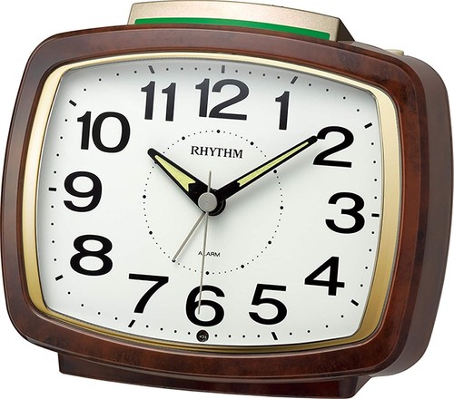 RHYTHM Alarm Clock Bell Sound Alarm Dark Light Automatic Lighting ...