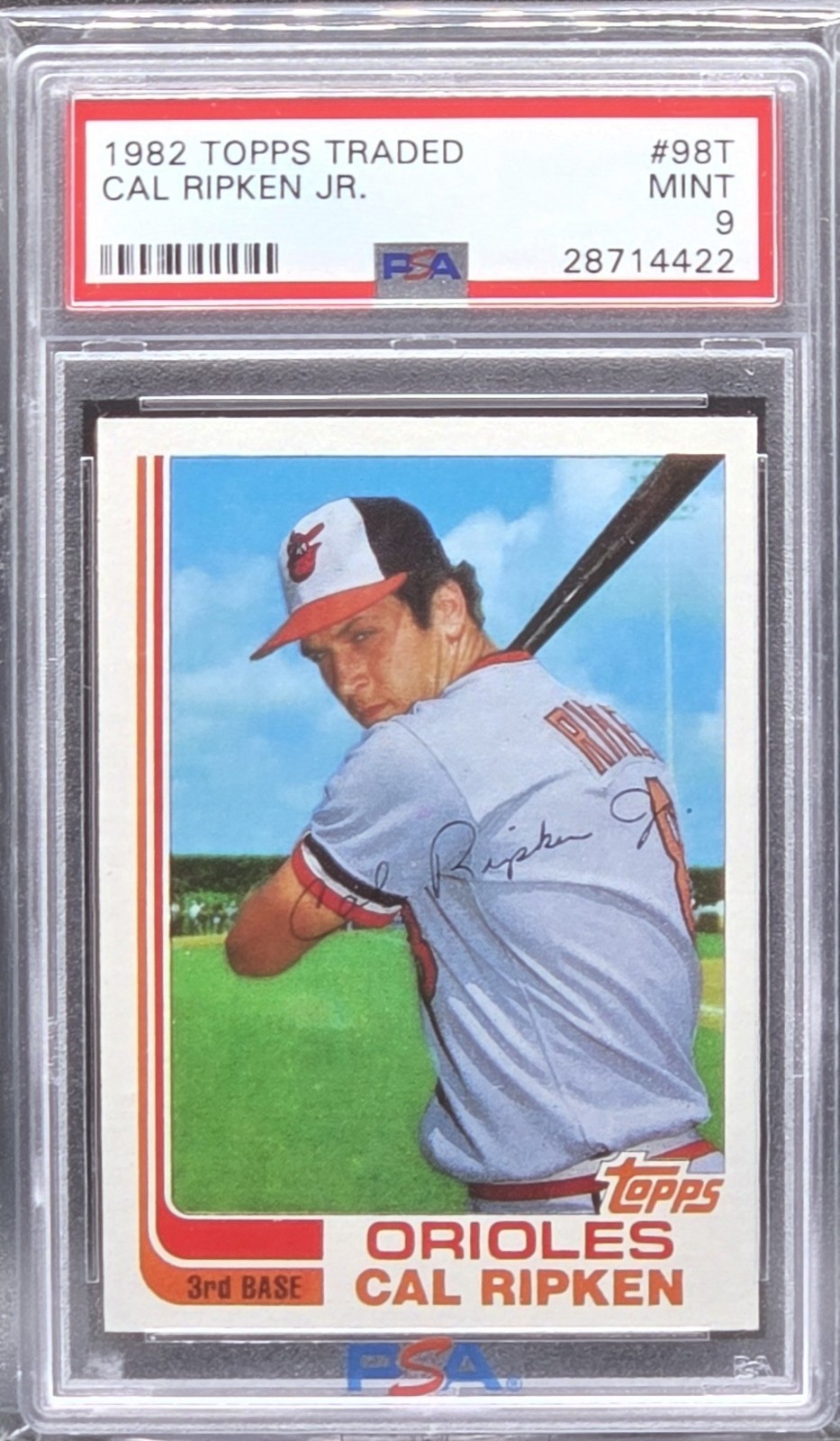 1982 TOPPS TRADED CAL RIPKEN RC PSA 9 #98T | eBay