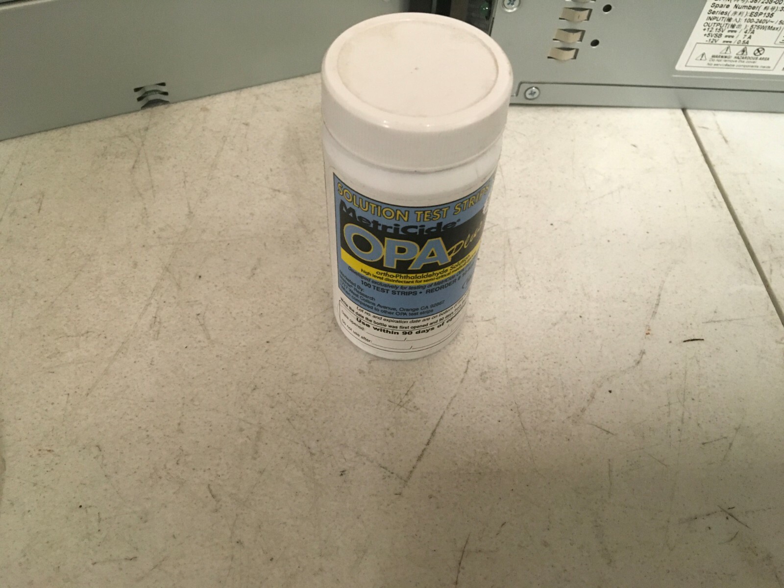 Metrex Metricide Opa Plus 100 Solution Test Strips Qty 2 Bottles 10-602 ...