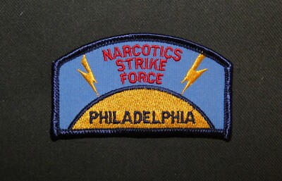 Original Philadelphia PA Police Department Narcotics Strike Force Patch ...