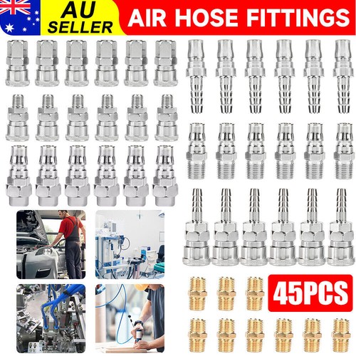 45x Air Hose Fittings Nitto Type Male Female Barb Coupler Compressor ...