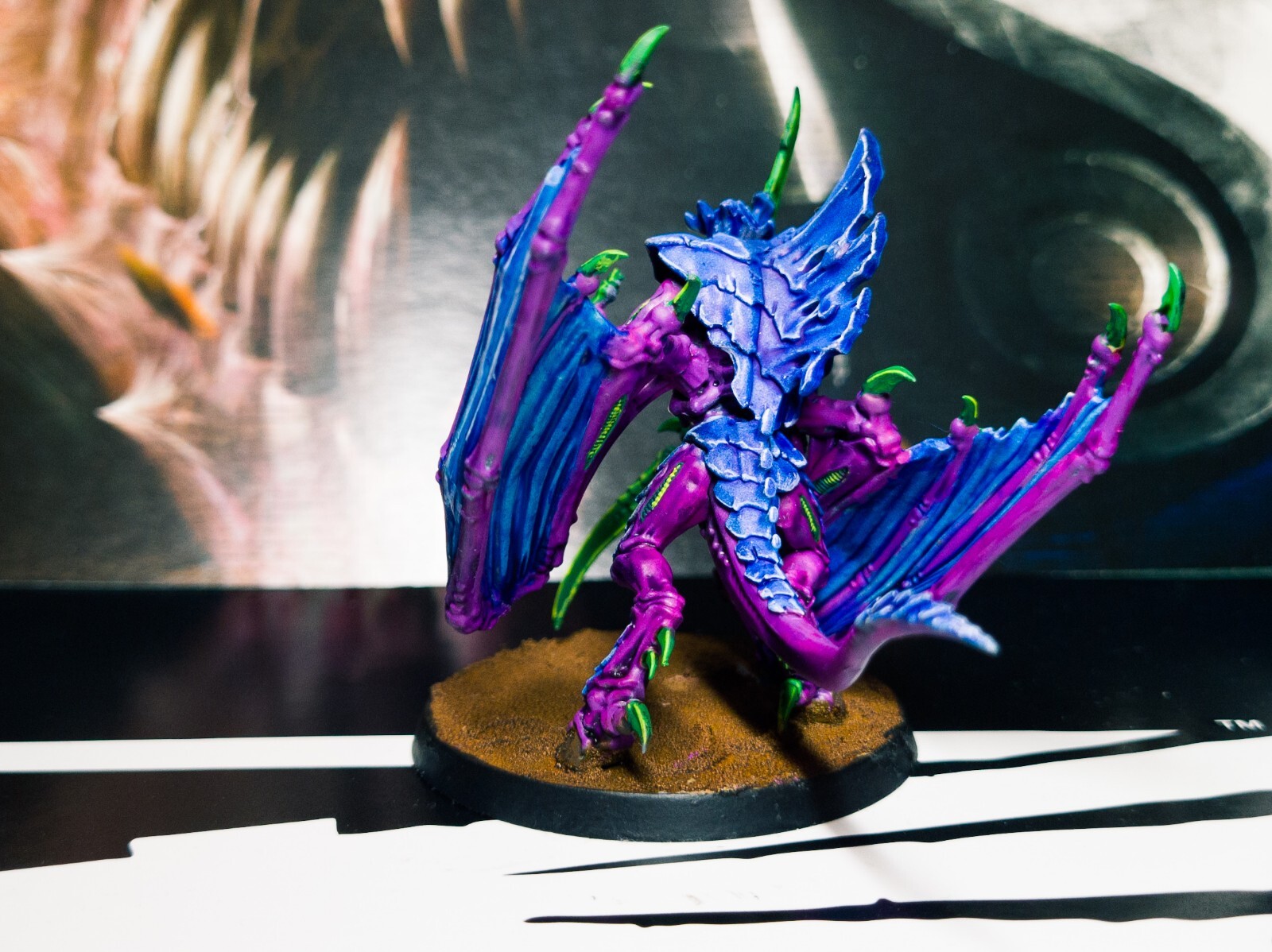 Winged Tyranid Prime Leviathan painted Tyranids warhammer 40k | eBay UK