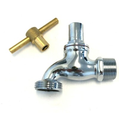 AW TH70F Watermarked 20mm 3/4" MI Chrome Plated Vandal Proof Tap (With ...