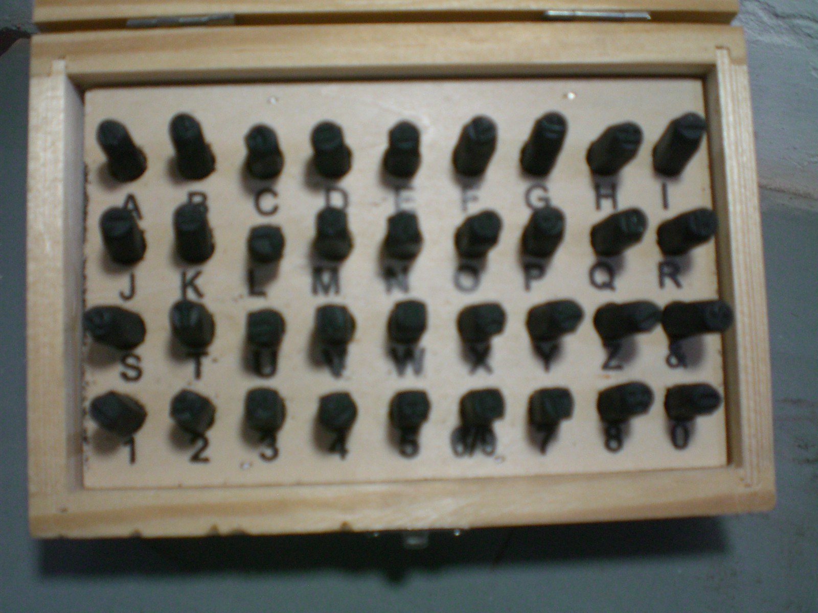 Number Letter Stamp Metal Set Identity Security Vin Plate Chassis Tag ...