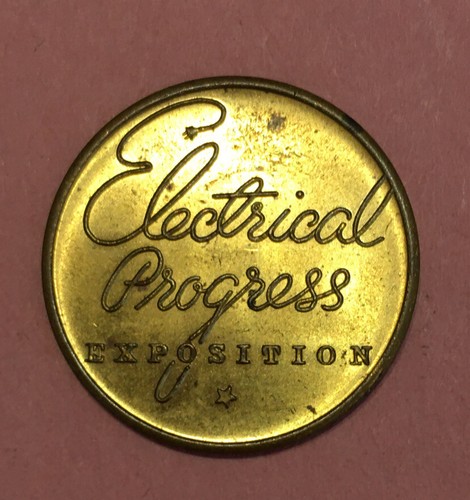 vintage Electrical Progress Exposition, Your Electric Penny, Copper ...