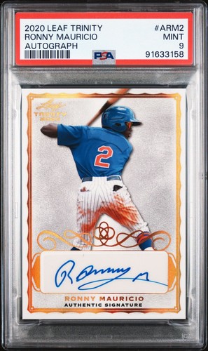 Ronny Mauricio - 2020 Leaf Trinity Autograph PSA 9 | eBay