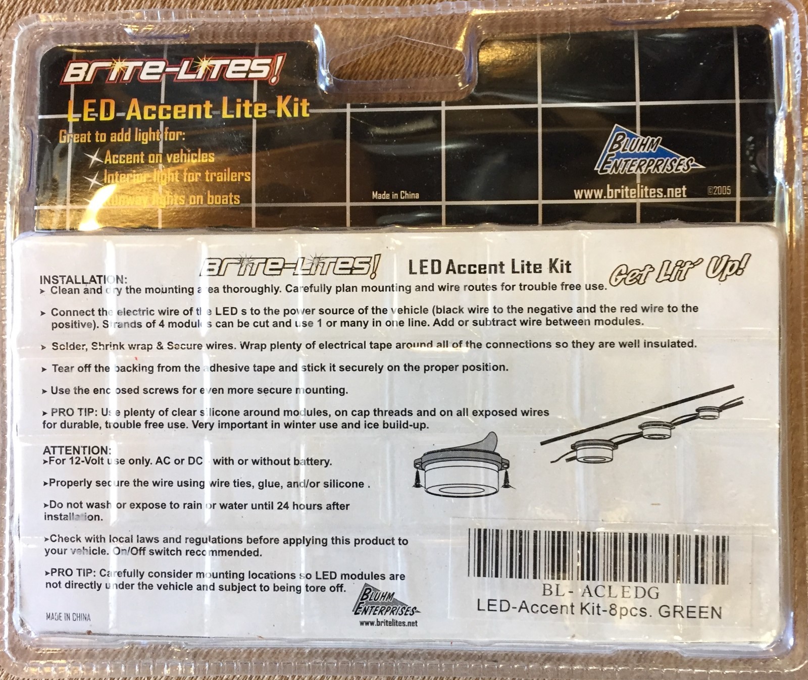 BRITE-LITES RED LED ACCENT KIT, 12VDC, 8 MODULES WITH 5 LED'S EACH | eBay