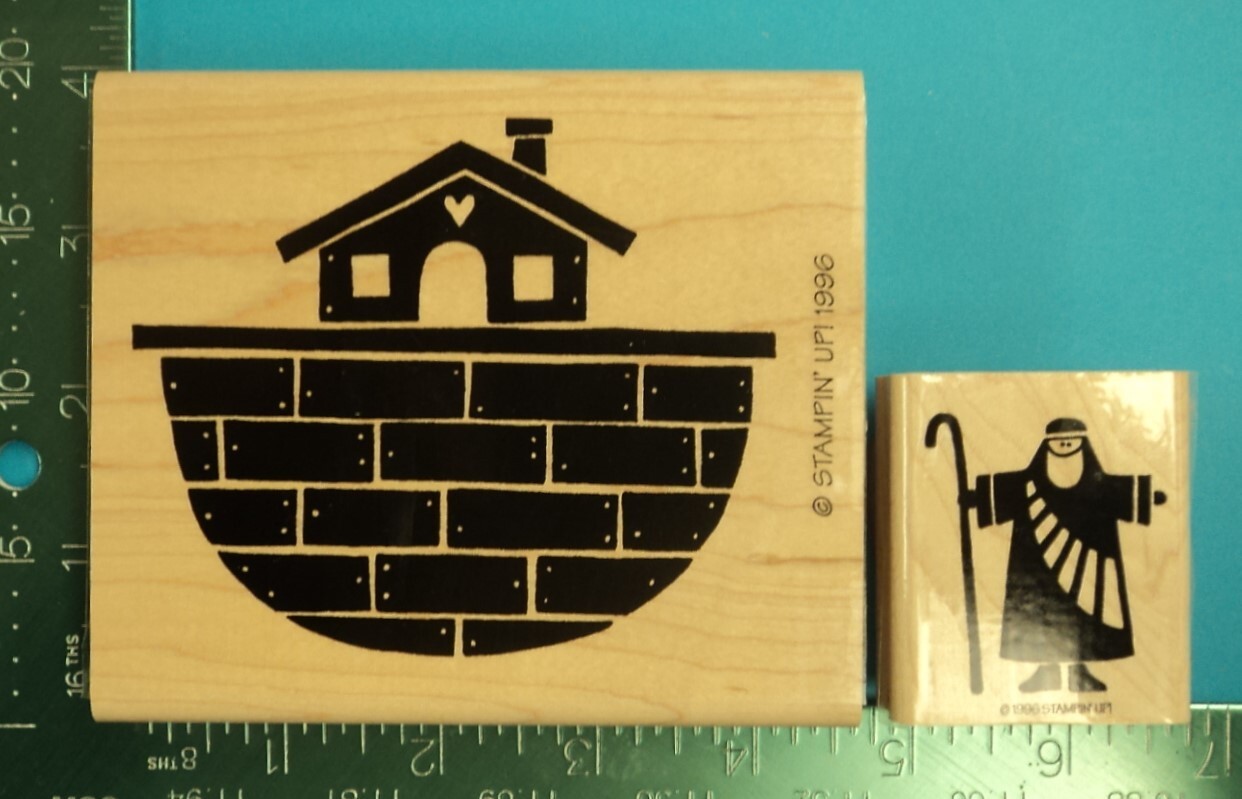 Stampin Up NOAH and ARK Religious Rubber Stamps | eBay