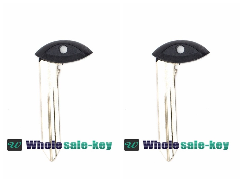 10PCS New Uncut Key Insert Blade Blank Valet Emergency Keyless Remote ...