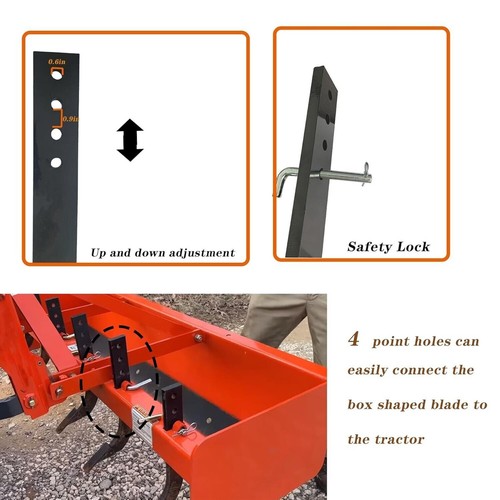 CCLINK 5 Pack of 4 Holes Scarifier Shank Teeth, Box Blade Shank 18" NEW ...