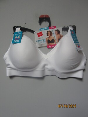 Hanes Signature Women's Comfort Flex Fix White Lace Bra Size M | eBay