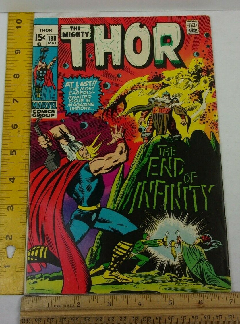 THOR 188 VG+ 1970s Marvel comic book Origin of Infinity | eBay