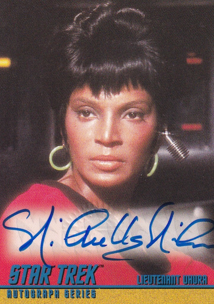 STAR TREK The Original Series (TOS) Autograph Card A34 Nichelle Nichols ...