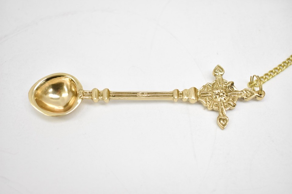 Polished Brass Incense Boat & Spoon Set for Censer Thurible Chalice Co ...