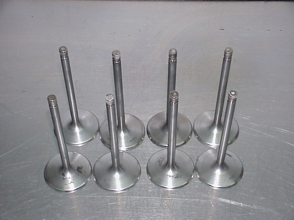8 Titanium Intake Valves 11/32" Stem- 2.155" Head - 5.320" Long Manley ...