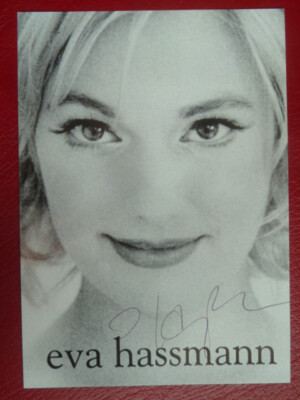 -ke- Eva Hassmann, Autogrammkarte | eBay