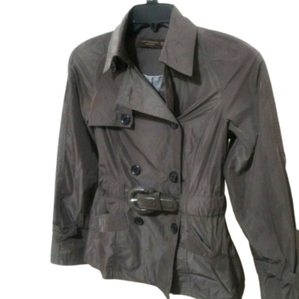 Zara Spring Trench Rain Coat Jacket size Small - Gem