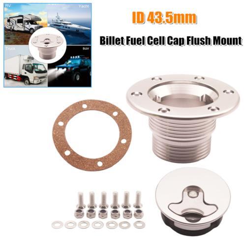 43.5mm Billet Aluminum Aircraft Fuel Cell Gas Cap Flush Mount w/6 Hole ...