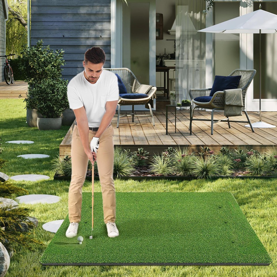 Golf Hitting Mat 5×4ft PRO 16MM Golf Practice Mat Golf Mat Training Aid ...