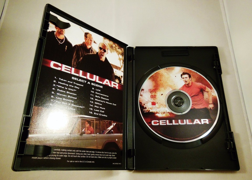 Cellular DVD Platinum Series Kim Basinger, Chris Evans, Jason Statham ...