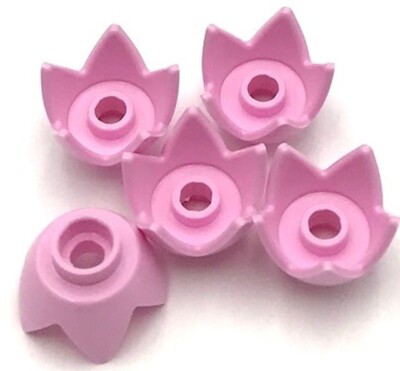 Lego 5 New Bright Pink Minifigure Headgear Crowns Eggshell 5 Points ...