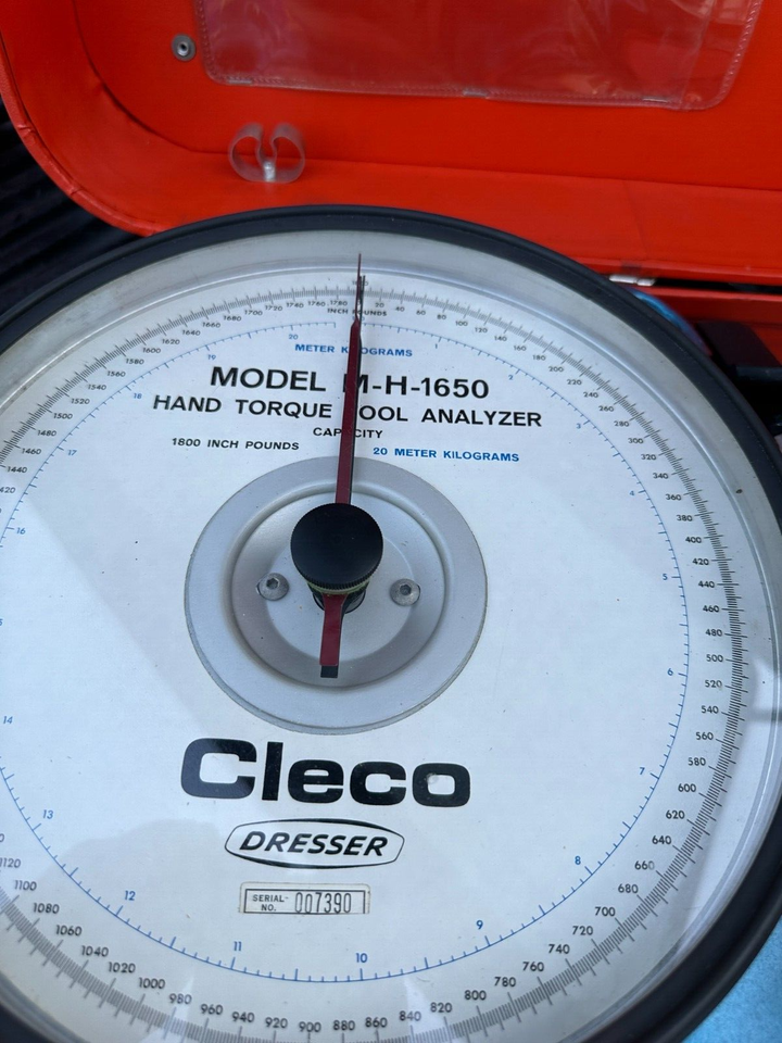 Cleco / Dresser Torque Control System w/M-H-1650 Tool Analyzer ...