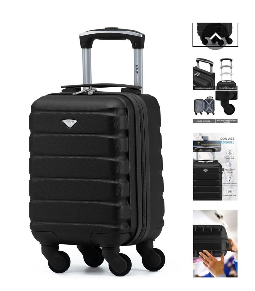 RYANAIR EASYJET Trolley CASE Luggage Flight Knight CABIN Padlock ...