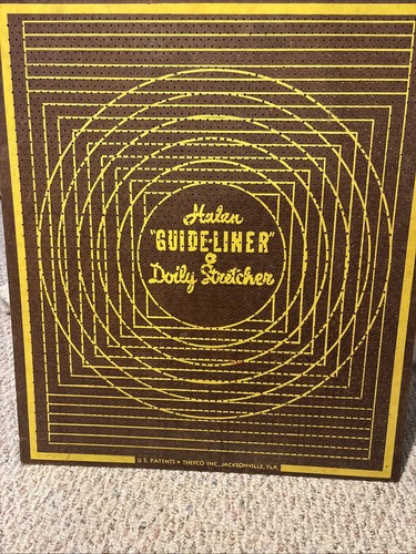 Vintage Halan Guideliner Deluxe Doily Stretcher Board 24 X 21 | eBay