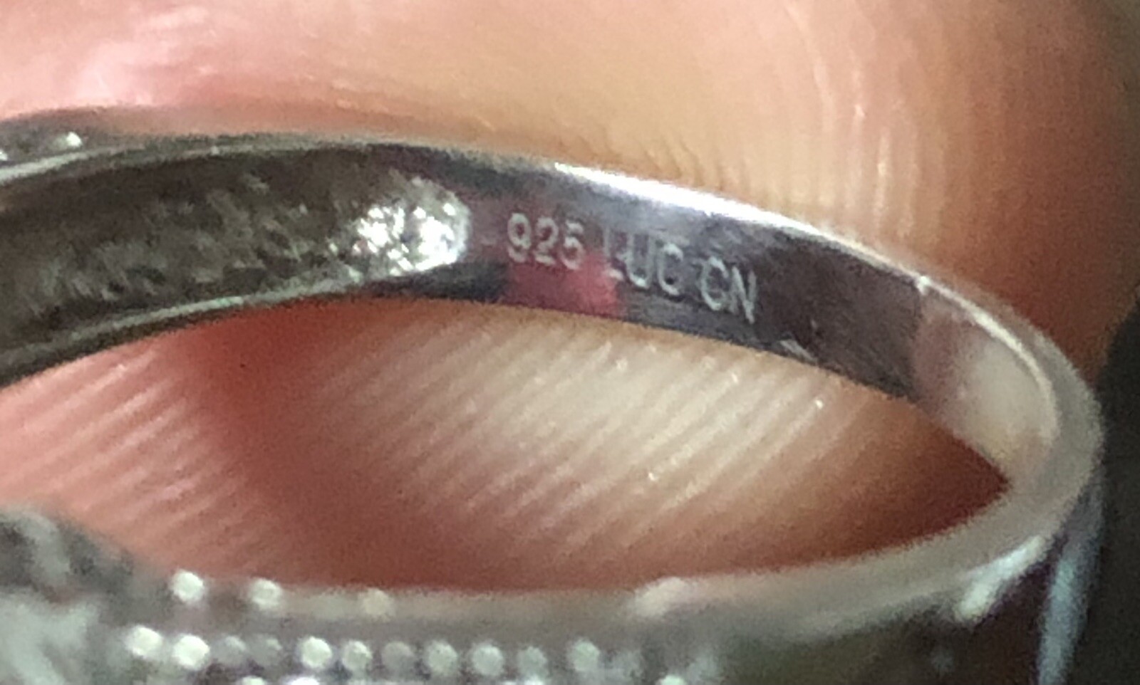 Sterling Silver LUC 925 Signed RING SIZE 6.5 Freshwater Pearl Heart ...