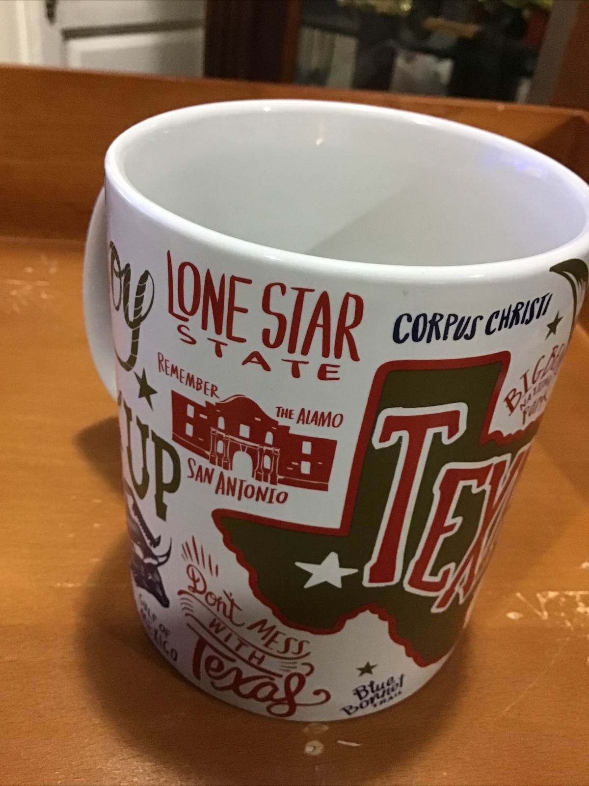 TEXAS COFFEE MUG EVERYTHING TEXAS MUG. Art Deco Print Mug. B155 | eBay