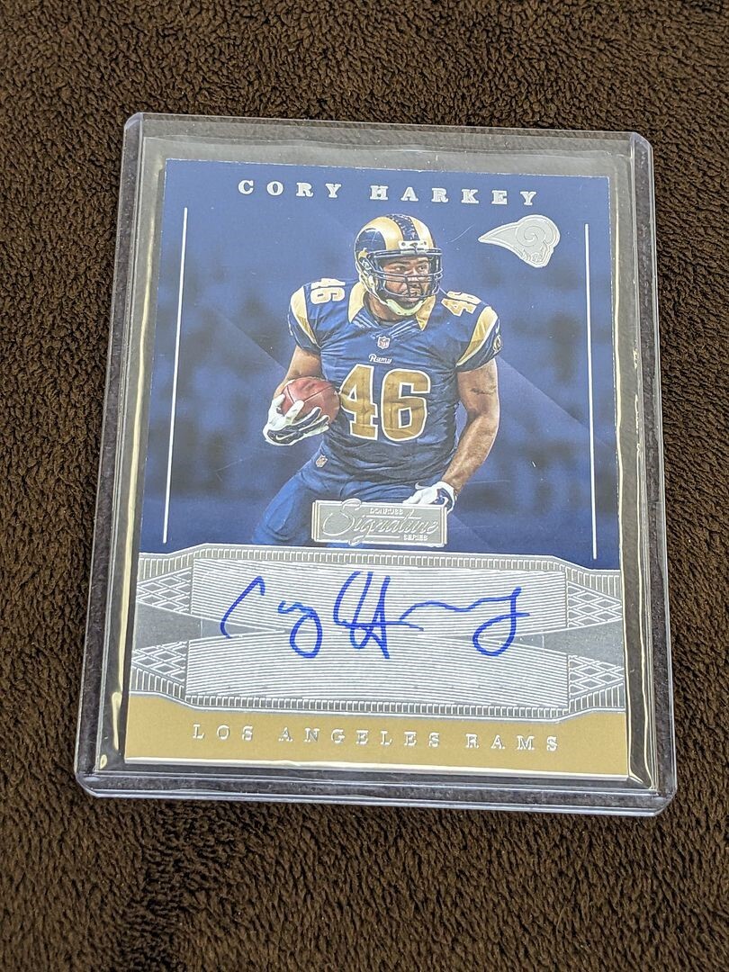2016 DONRUSS SIGNATURE SERIES AUTO CORY HARKEY RAMS | eBay