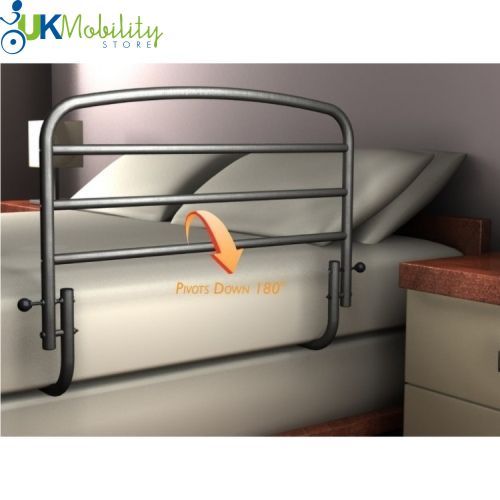 Folding 30" Bed Guard Safety Rail Bedside Support Grab Rail Bar | eBay UK