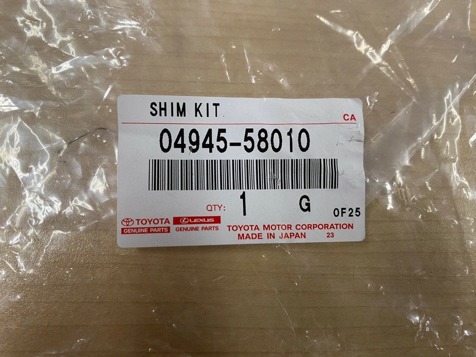 2004-2010 TOYOTA SIENNA GENUINE OEM FRONT BRAKE PAD SET WITH SHIMS ...