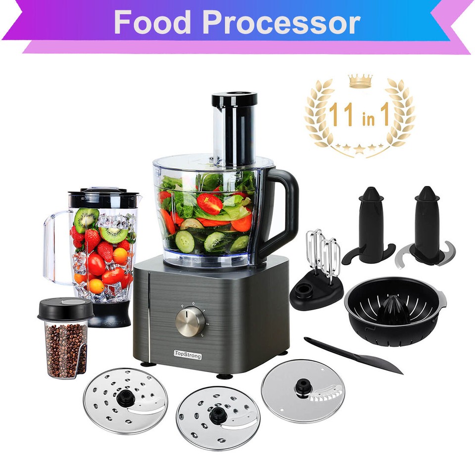 3.2L + 1.5L Food Processor Mixer 1100W Multifunctional Kitchen Blender ...