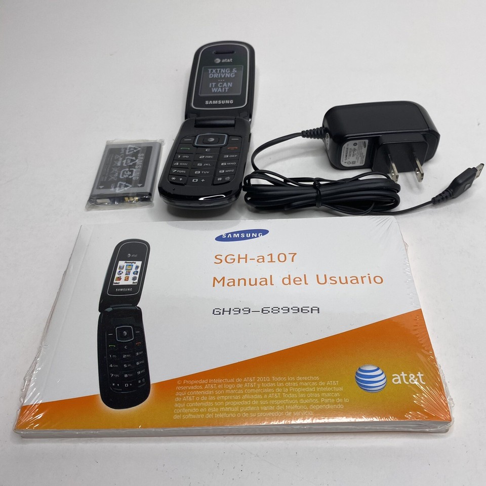 AT&T Samsung A107 Flip Cell Phone Go Phone Prepaid Phone - Unused - See ...