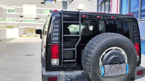 Back Rear Roof Climbing Ladder Tailgate Driver Side Rack For Hummer H2 ...