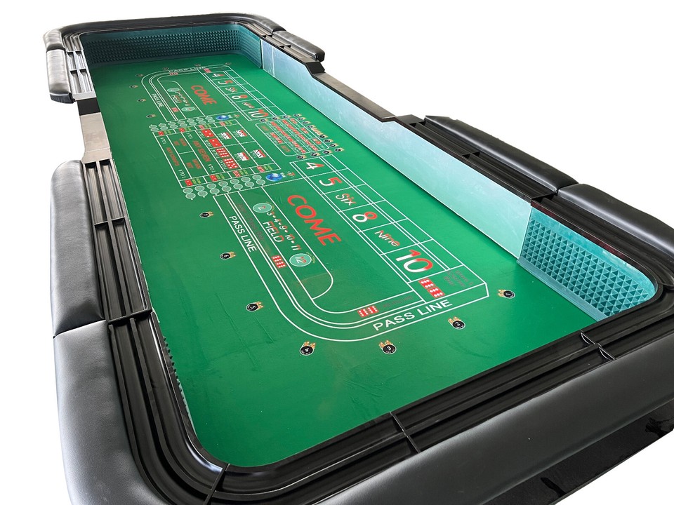 TheBestPokerSite Upgraded 156" Craps Table 13 ft Portable Gaming Tables ...