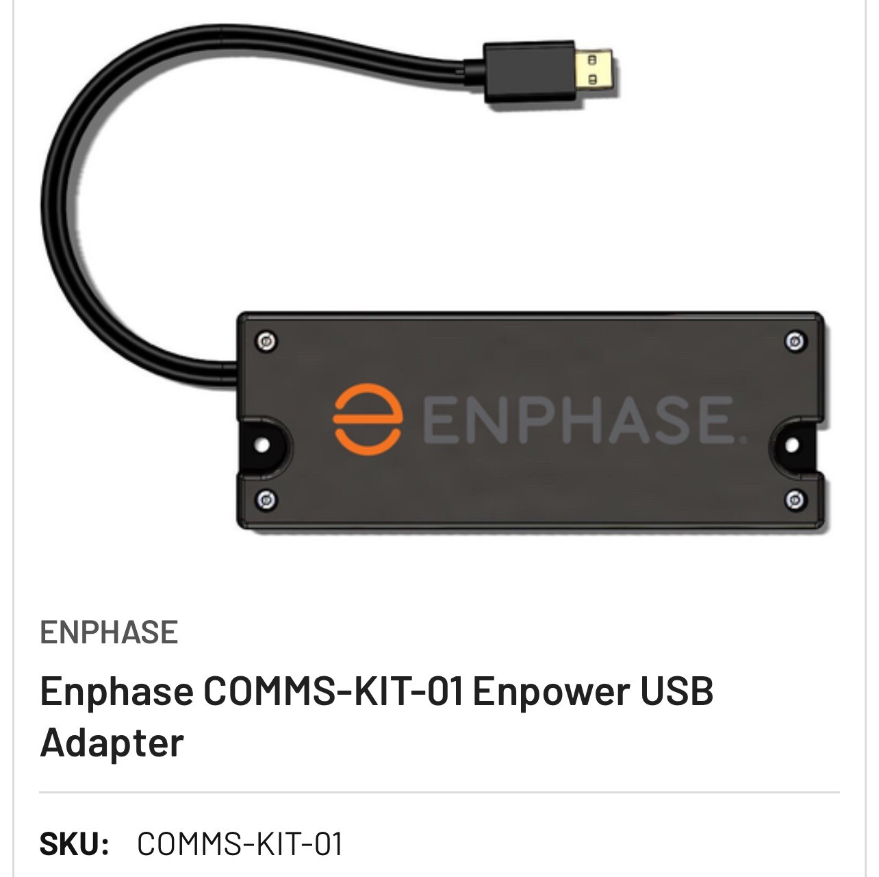 Enphase, Enpower, Wireless Communication Kit COMMS KIT COMMS-KIT-01 | eBay