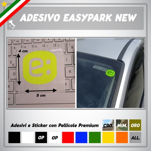 1 Sticker Easypark Inner 5cm x 4cm Audi Alpha Romeo Fiat Skoda Panda | eBay