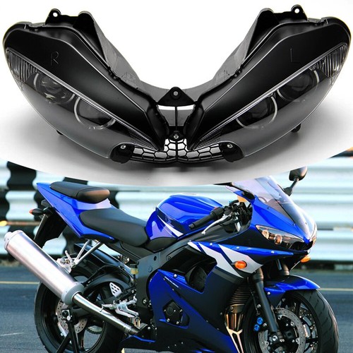 for Yamaha 2003-2005 YZF R6 & 2006-2009 R6S Front Motorcycle Headlamp ...