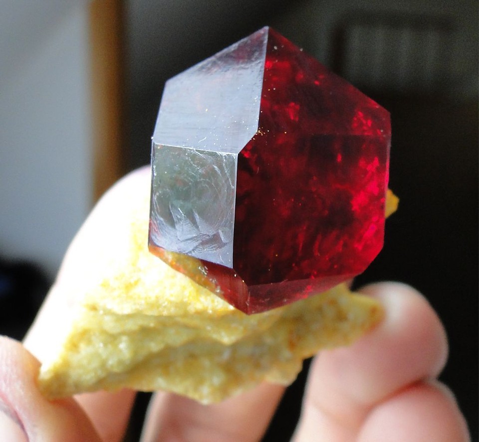 Amazing Nice - TOP Luster Deep RED "RUBY" PRUSKITE on MATRIX from ...