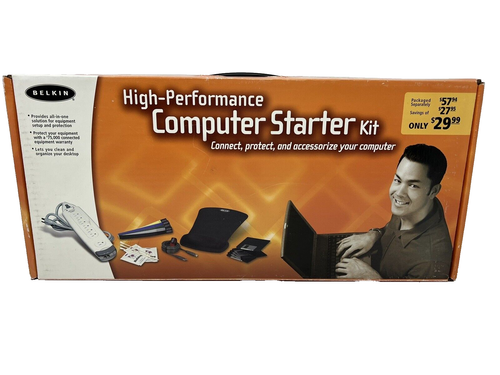 Belkin Computer starter Kit P56721 SurgeMaster WaveRest Gel Mouse Pad ...