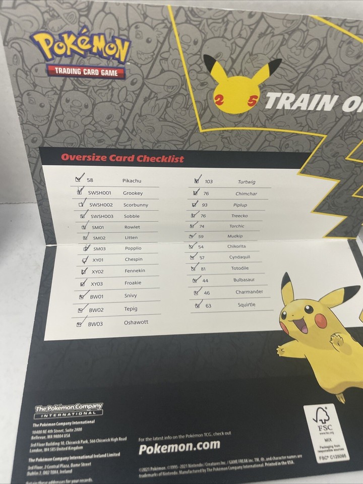 Pokemon Celebrations 25th Anniversary Complete Full Set Binder + Lance ...