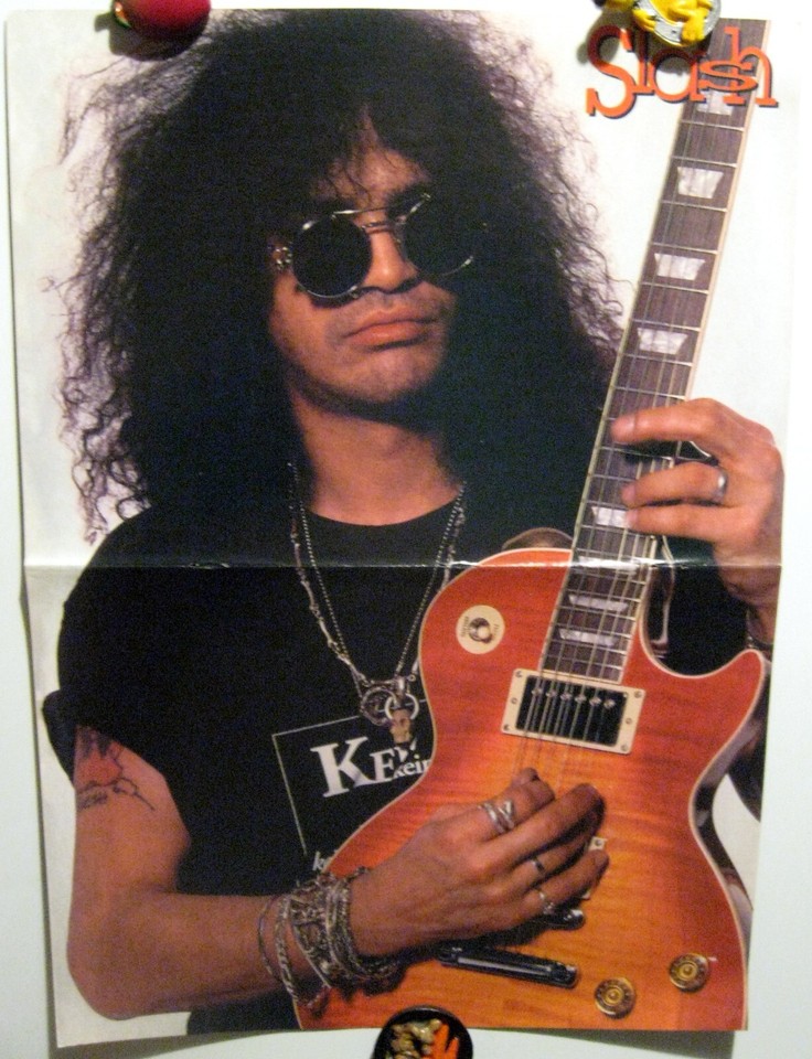 Slash Saul Hudson / Nastassja Kinski two-sided magazine poster A3 16x11 ...